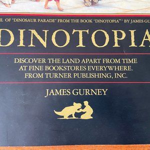 Art | Dinotopia James Gurney Vintage Poster 1992 26 X 18 | Poshmark